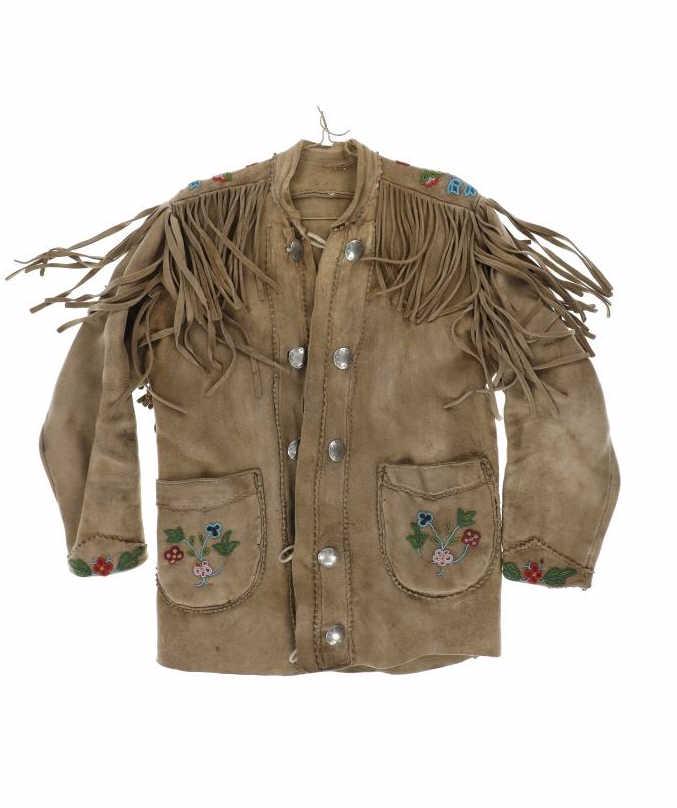 19th Century Metis-cree Beaded Hide Scout Jacket Auction