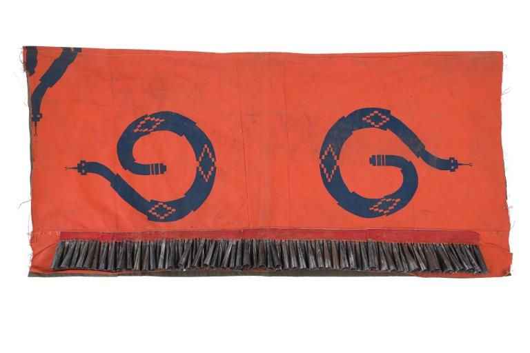 Hopi Indian Snake Clan Trade Cloth Banner C. 1950s Auction