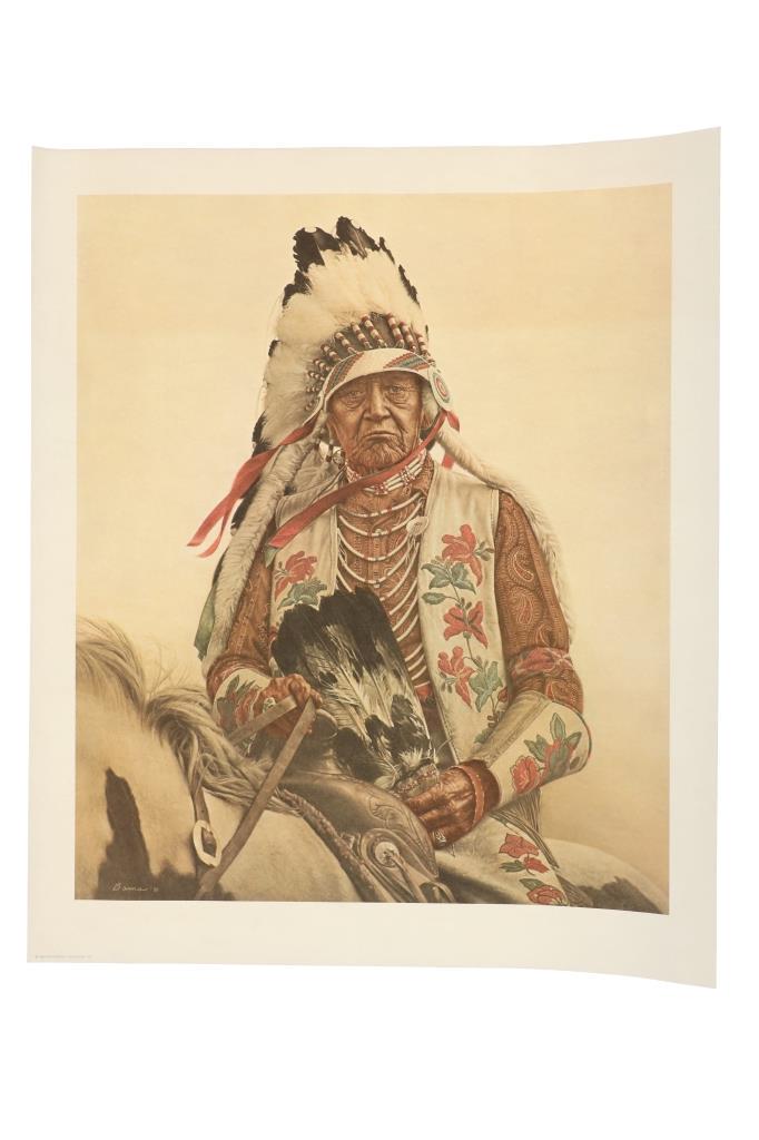 James Bama, "oldest Living Crow Indian" 1981 Auction