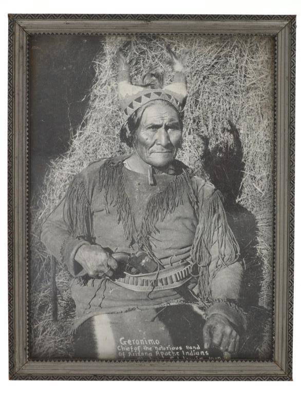 Ed Irwin, "geronimo Chief Of The Notorious Band" Auction