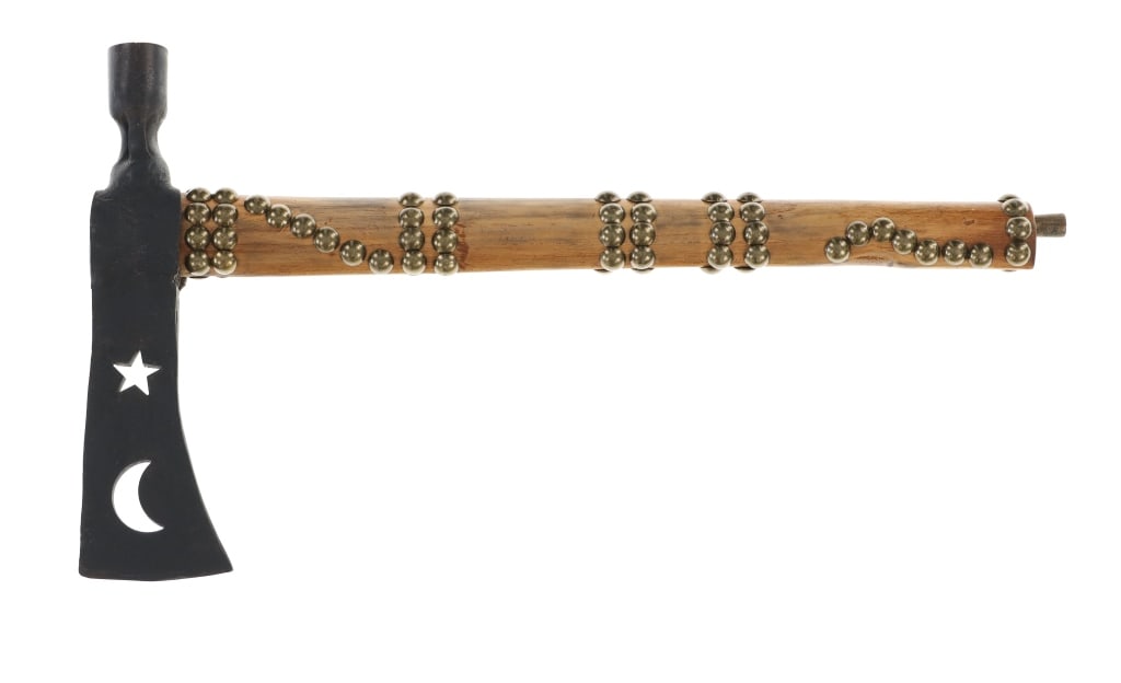 Early Reservation Apache Cutout Pipe Tomahawk Head Auction