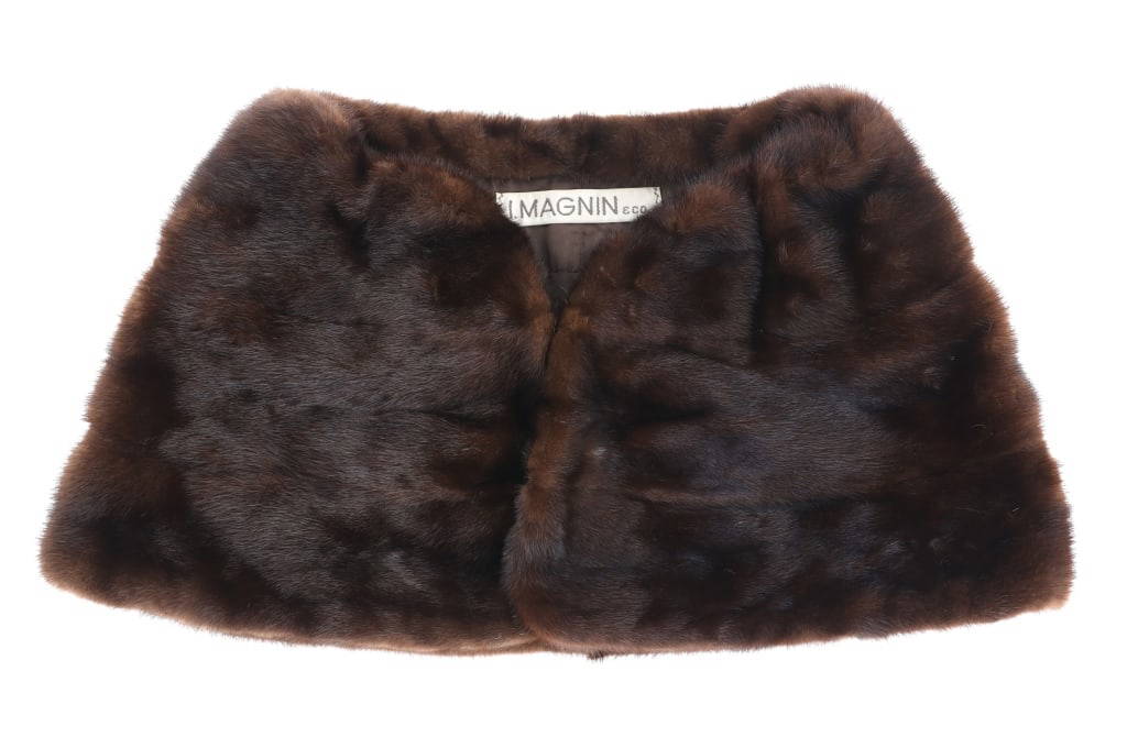 1960s Isaac Magnin & Company Mink Stole Cape Auction