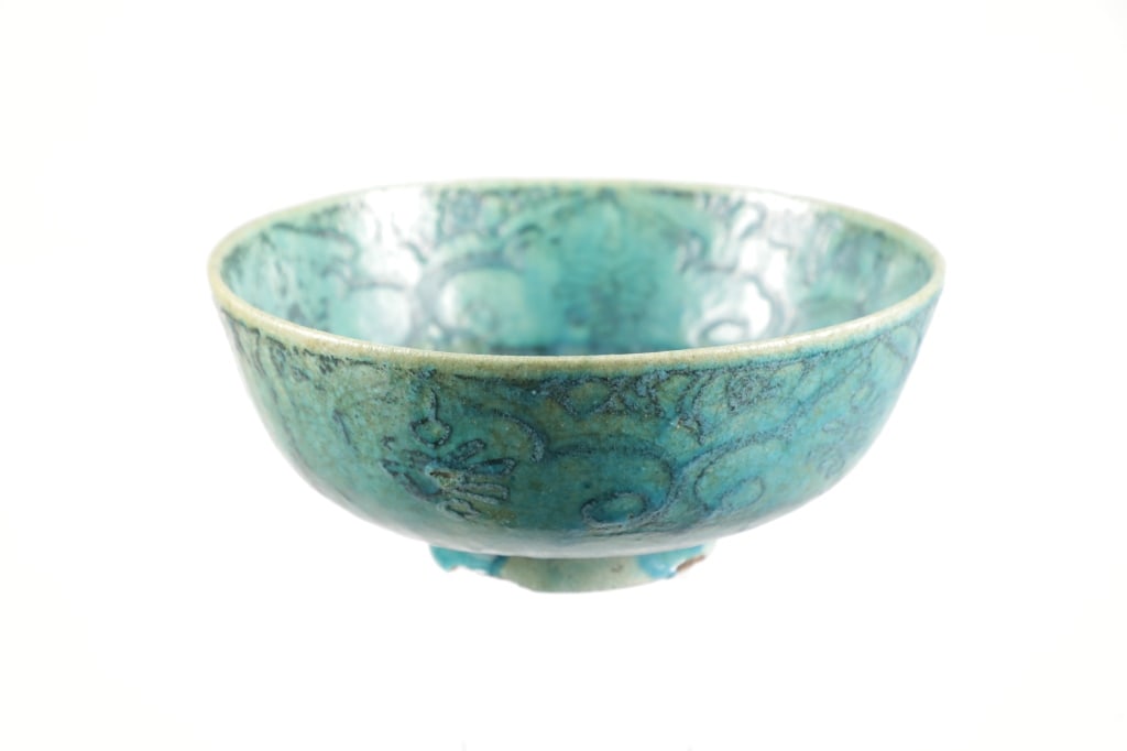 Raqqa Ware Blue Glaze Footed Bowl Ca. 12-15th C. Auction