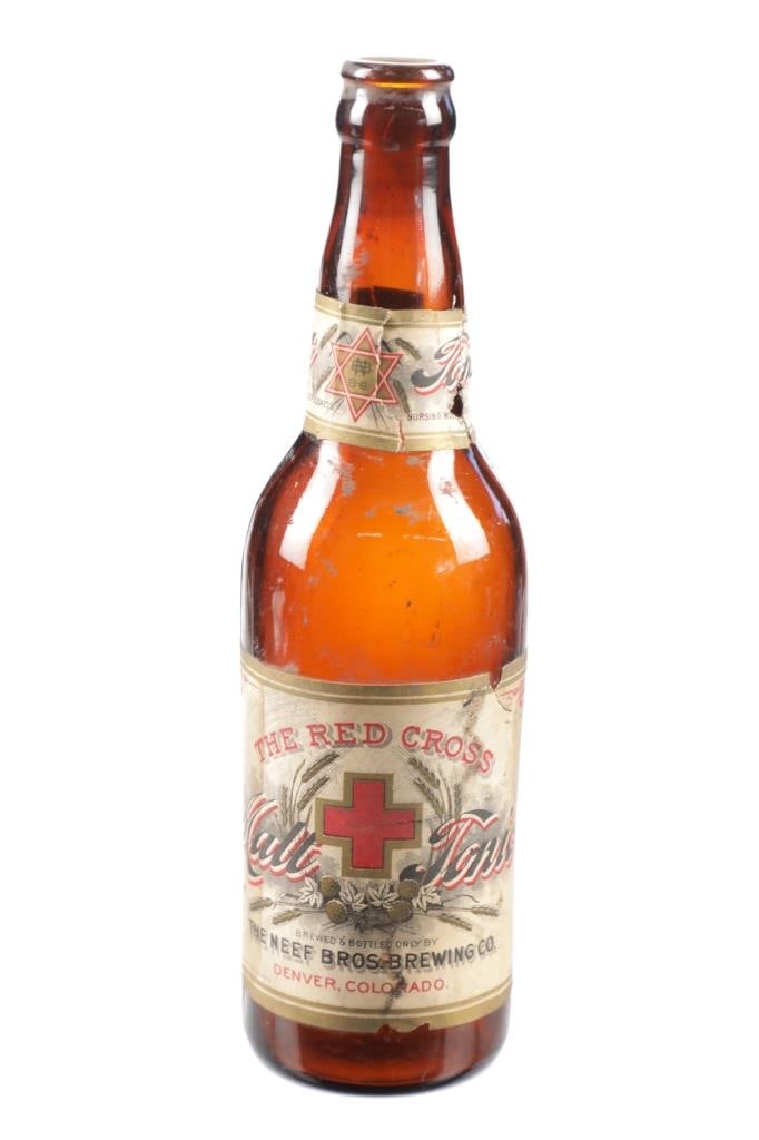 Rare Red Cross Malt Tonic Neef Bros. Brewing Auction