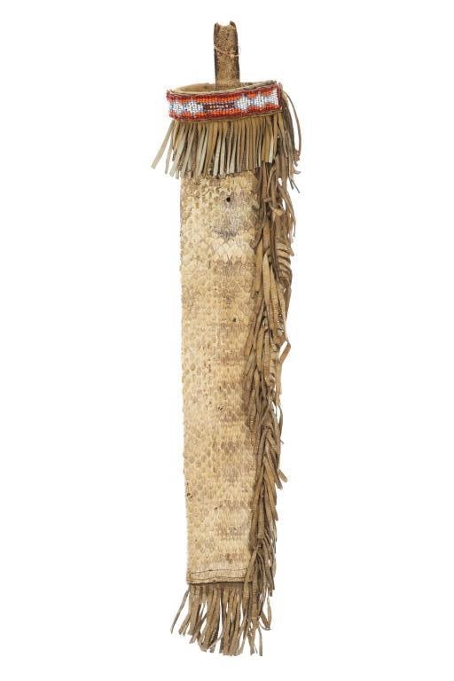 Southeastern Woodlands Alligator Gar Skin Quiver Auction