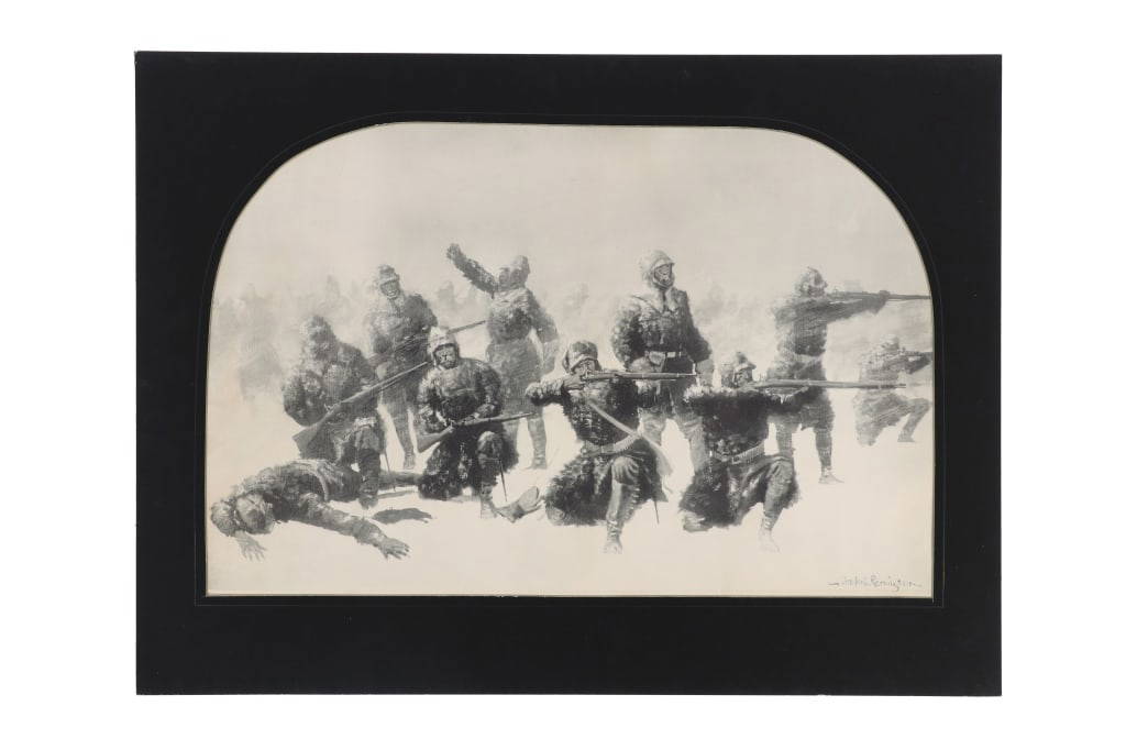 "the Crazy Horse Fight" Frederic Remington 1897 Auction
