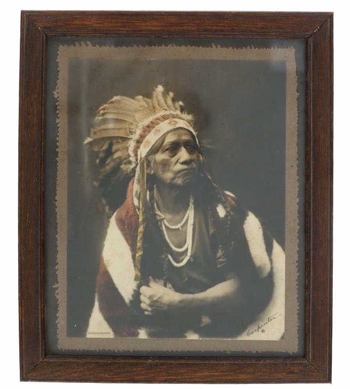 C. 1900 Charles Carpenter Portrait Of Chief Photo Auction