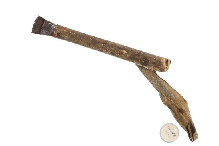 19th C. Sioux Gun Barrel Scrapper Ex-c.m. Russell Auction