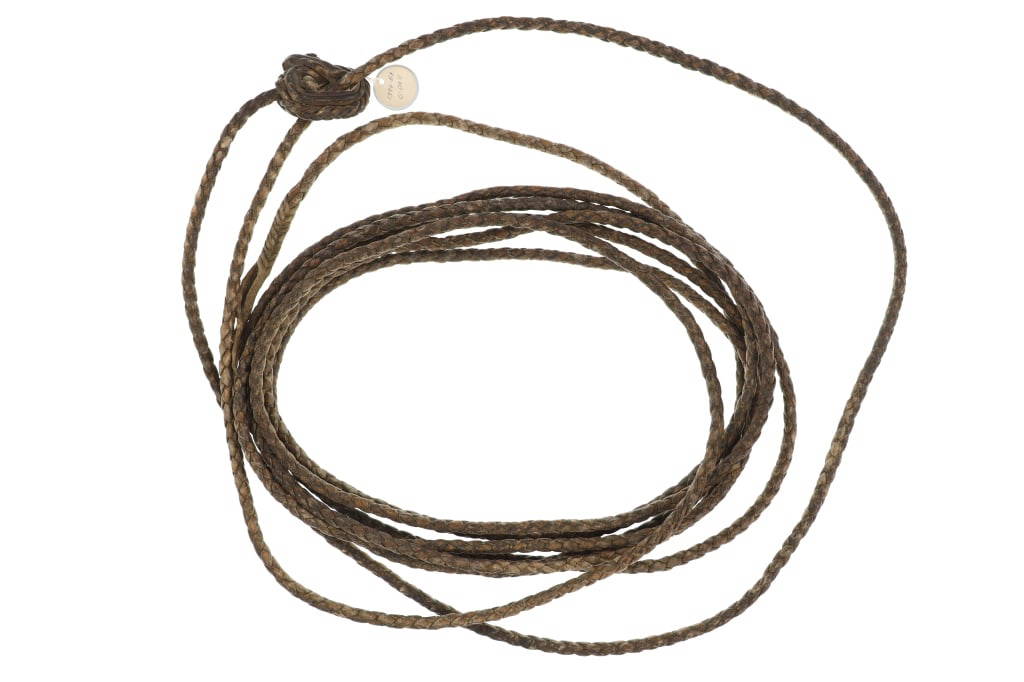 Ca. 1880-1920 Handmade Four Strand Rawhide Reata Auction