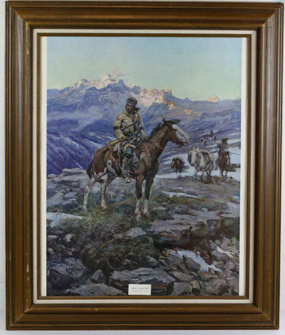 "free Trappers" By C.m. Russell