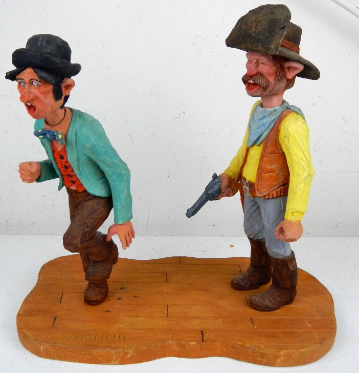Cecil Wakefield 1967 Original Cowboy Carving - Feb 16, 2013 | North ...