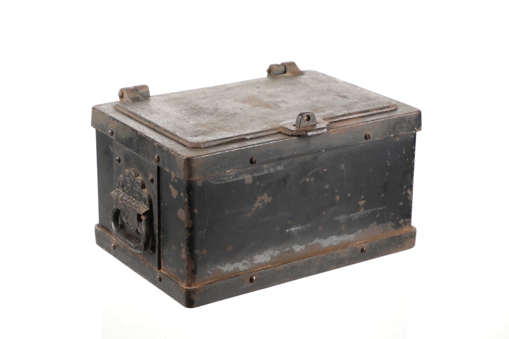 Tombstone Stagecoach Strong Box Late 19th C. Auction
