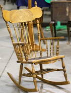 Antique Quarter-Sawn Oak Rocker with Barley Twist - Jun 10, 2017 ...