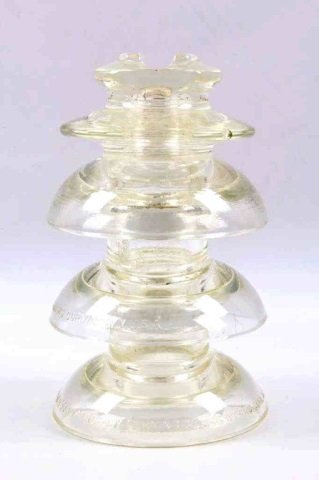 Pyrex Corning Three Tiered Antique Glass Insulator