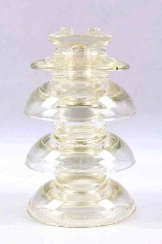 Pyrex Corning Three Tiered Antique Glass Insulator