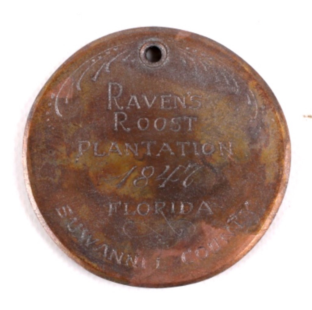 1847 Field Workers Slave Tag from Florida