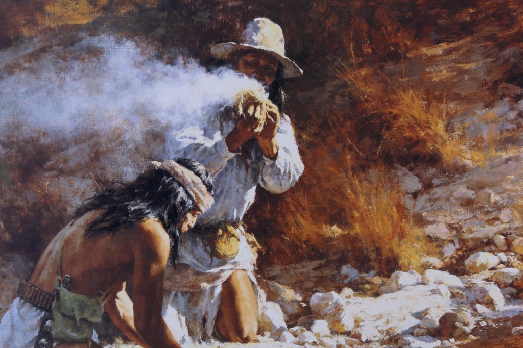 The Apache Fire Makers by Howard Terpning Print - Nov 16, 2013 | North ...