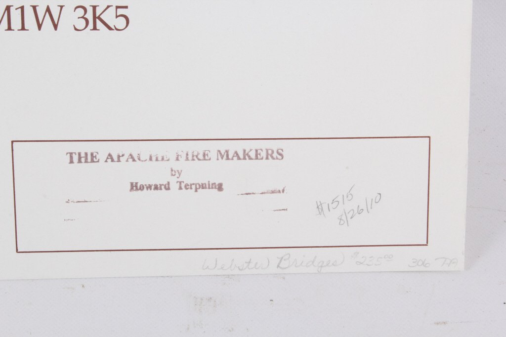 The Apache Fire Makers by Howard Terpning Print - Nov 16, 2013 | North ...