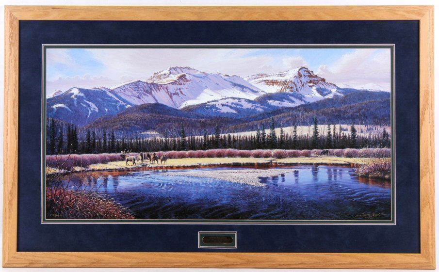 Autumn Encounter on the Yellowstone by Larry Zabel