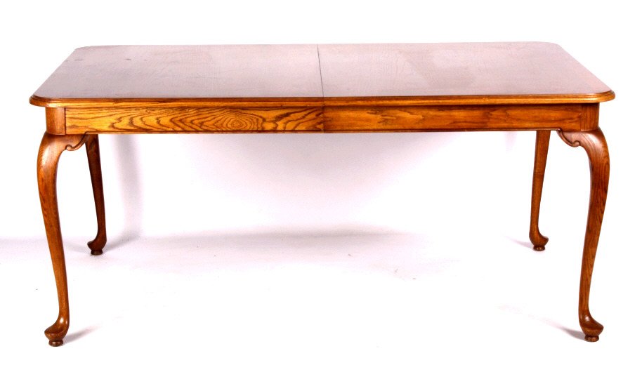 Solid Oak Dining Room Table This Lot Features A So