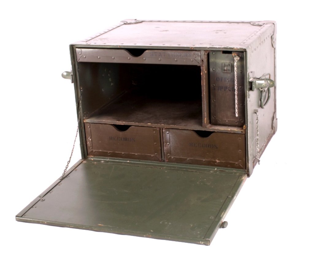 U.S. Military Officer's Field Desk This lot featur