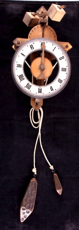 Swiss Baumann Wood Gear Clock This Is A Swiss Made