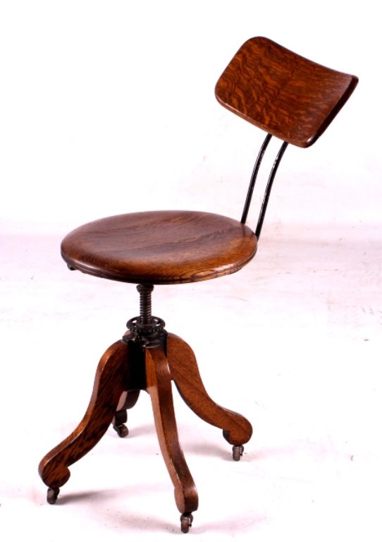 Antique Railroad Office Chair