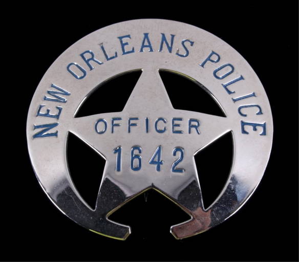 Early New Orleans Police Officer Badge