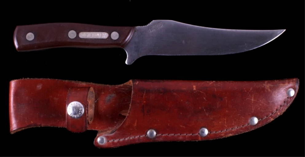 Schrade 150t Old Timer Knife W/ Leather Scabbard