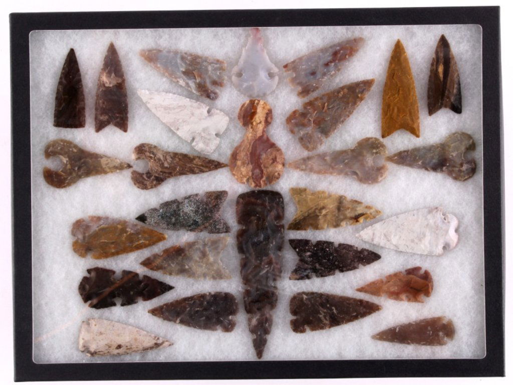 Cherokee Indian Spearhead & Arrowhead Artifacts