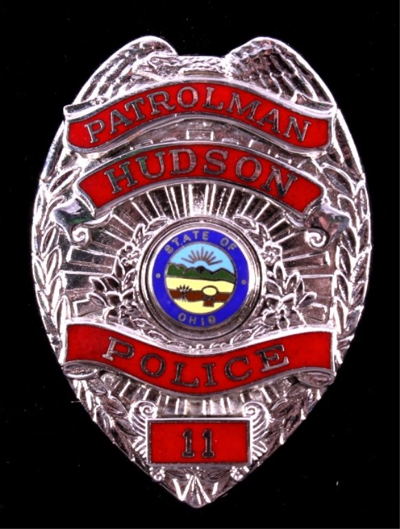 Hudson Ohio Police Badge