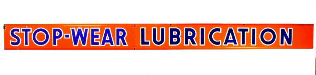 Stop Wear Lubrication Porcelain Union Oil Gas Sign