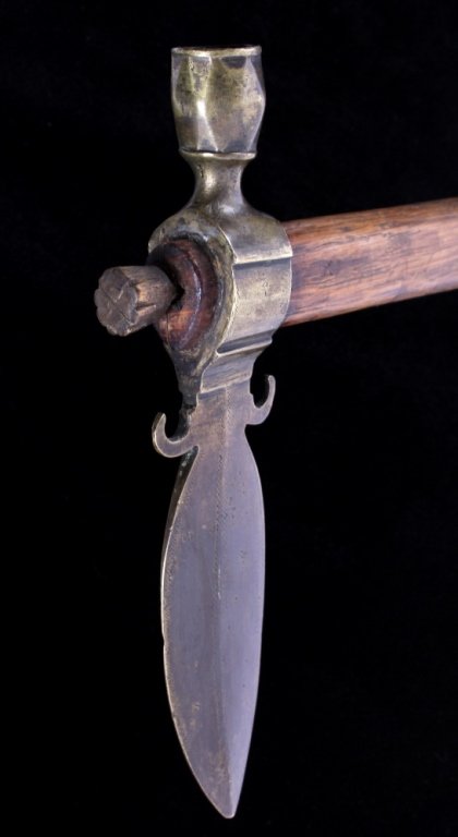 Kiowa Spontoon Pipe Tomahawk circa 1860-1880 : Lot 131