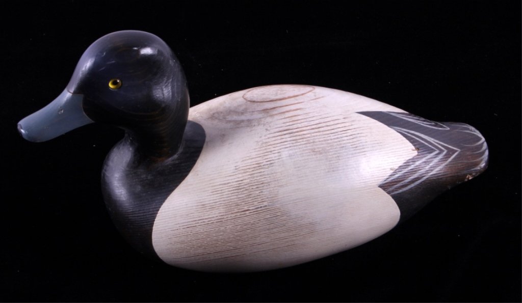 Lesser Scaup Carved Duck Decoy by Robert Capriola