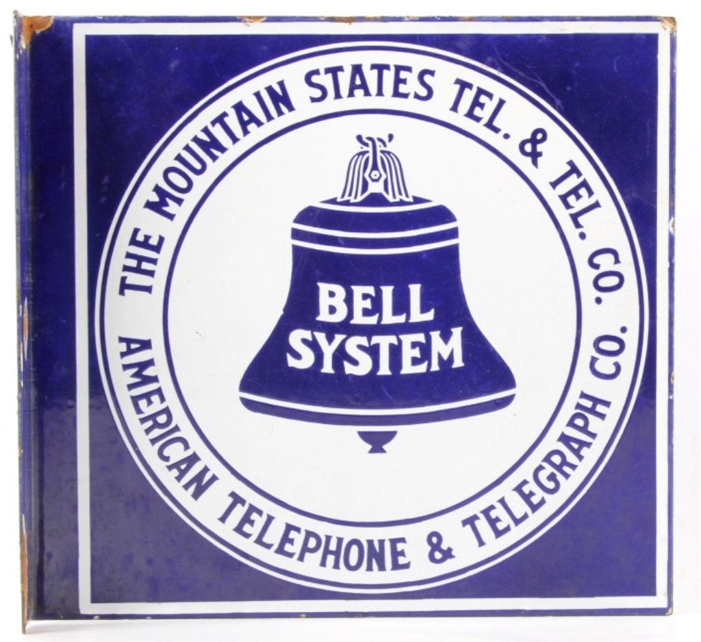 Mountain States Bell Telephone Porcelain Sign