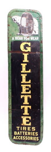 1948 Gillette Tires Sign - Feb 27, 2016 | North American Auction ...
