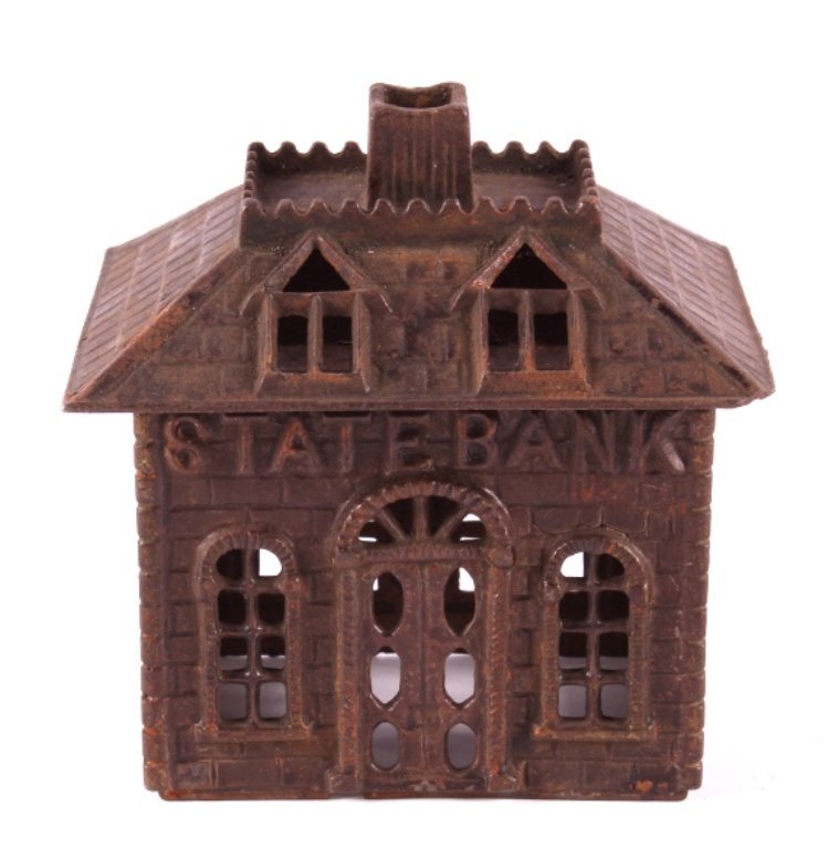 Antique Cast Iron Toy Coin Bank