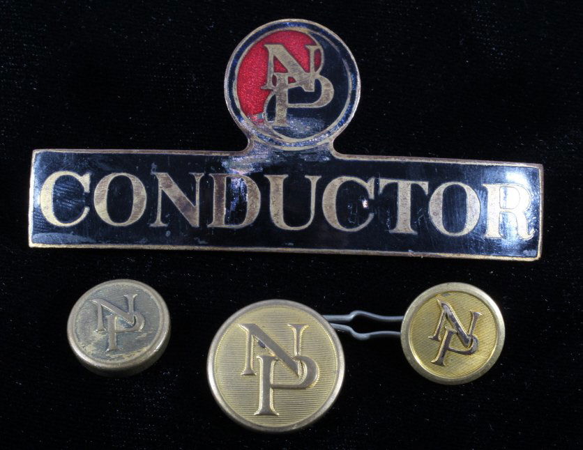Northern Pacific Conductor Hat Badge & Buttons