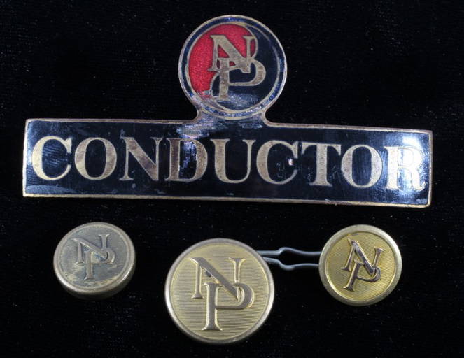 Northern Pacific Conductor Hat Badge & Buttons