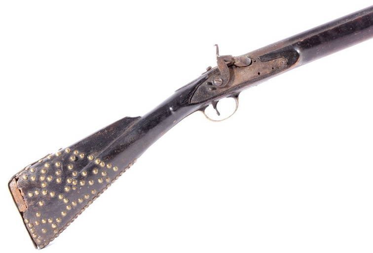 Crow Indian Tacked Trade Rifle 19th Century