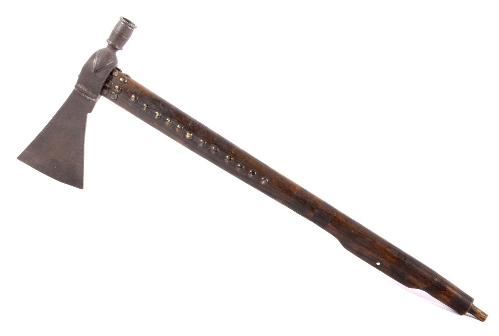 Lakota Sioux Pipe Tomahawk 19th C. w/ Kill Notches