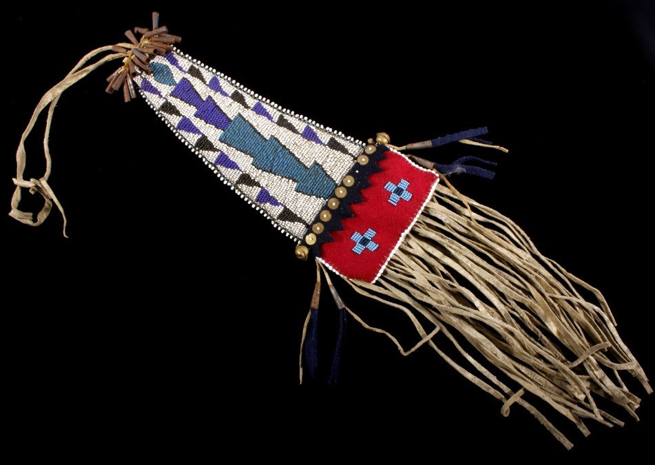 Lakota Sioux Beaded Tomahawk Drop 19th C.