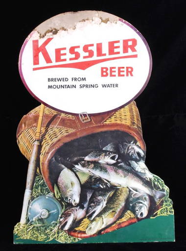 Kessler Beer Die Cut Advertising Sign