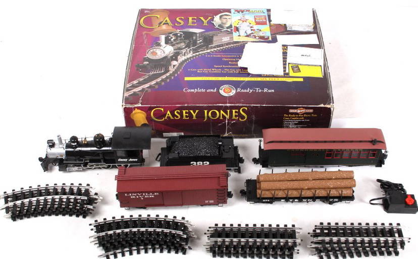 Six Foot Bachmann Casey Jones G Scale Train Set