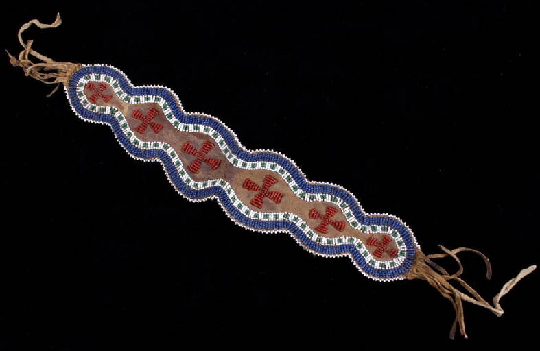 Central Plains Indian Beaded Tomahawk Drop C. 1890
