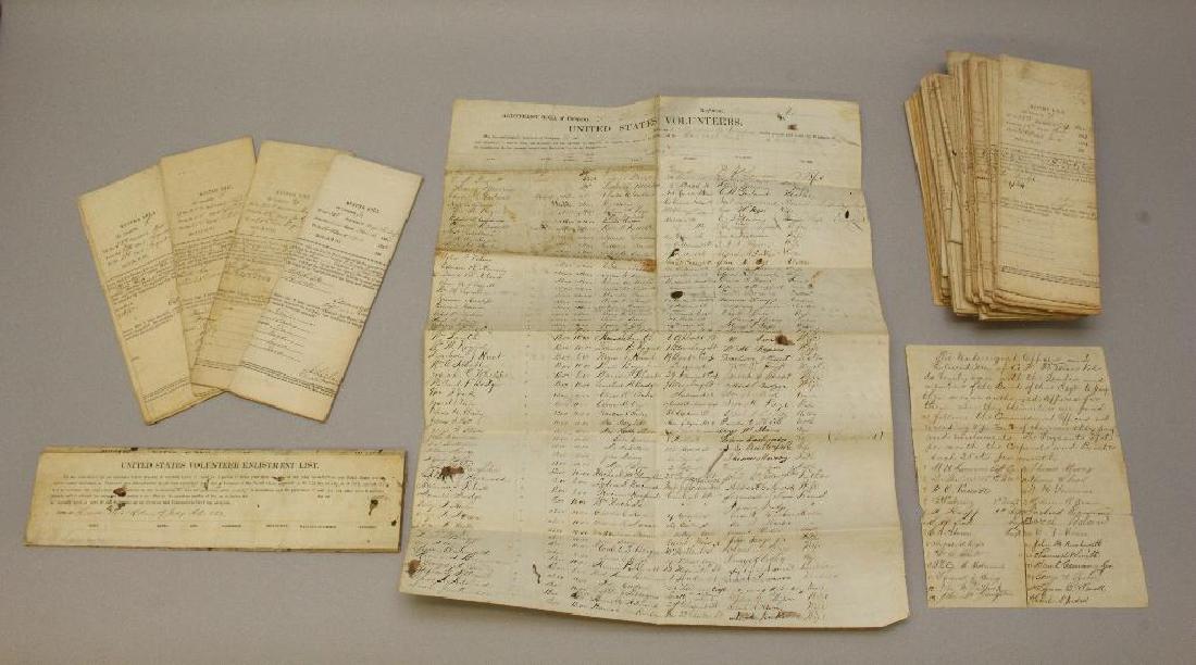 Civil War Muster and Enlistment Rolls - 33rd