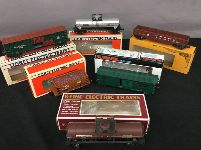 Grouping Of Five Lionel Trains And One K Line Train.