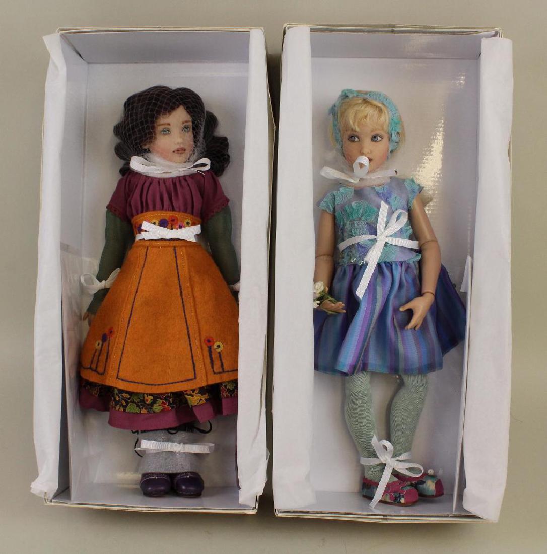 Pair Of Mib Nrfb 14" Helen Kish Chrysalis Dolls: "wren"
