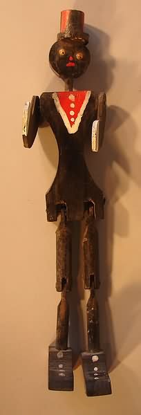 4001: Black Americana - Wooden Dancing Man Toy