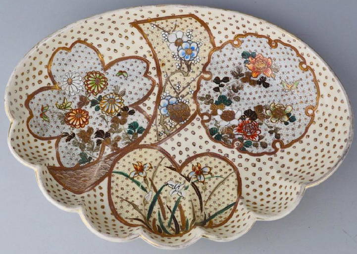 Japanese Paint Decorated Satsuma Bowl